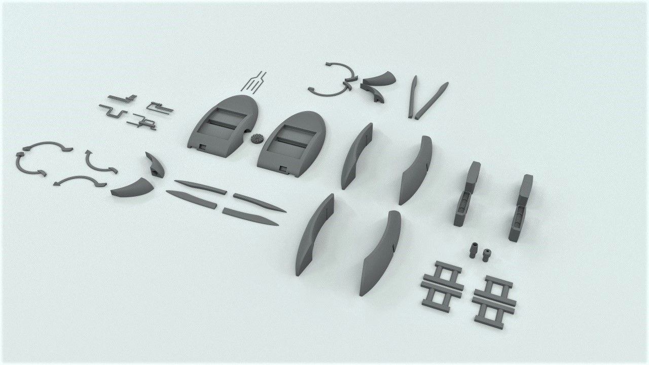 Portal 2 turret assembly 3D model 3D printable | CGTrader