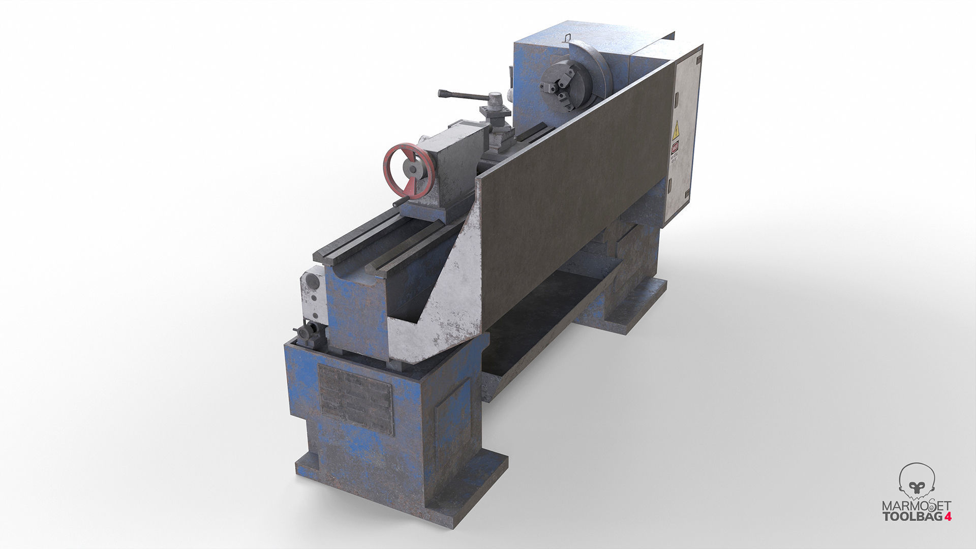 3D model Turning lathe machine old VR / AR / low-poly | CGTrader