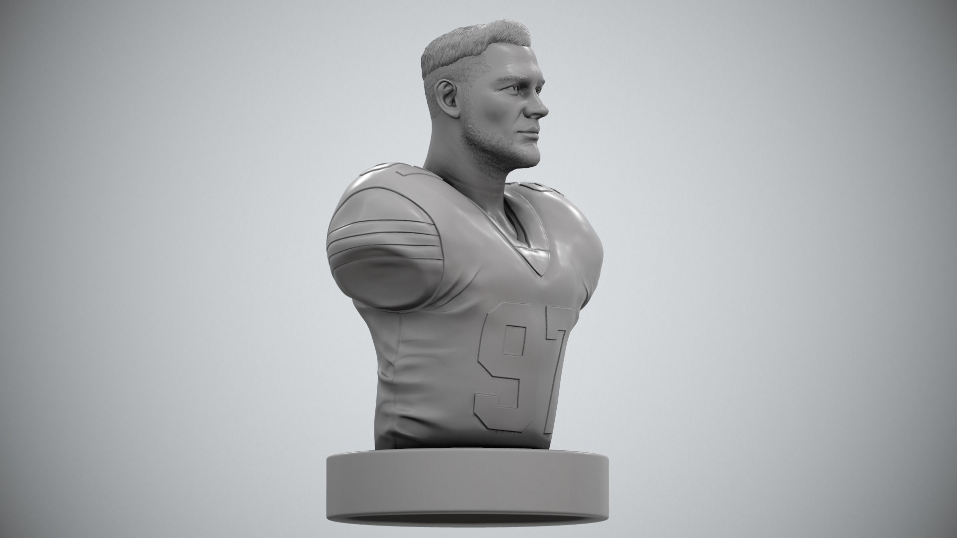 Nick Bosa 3D model 3D printable | CGTrader