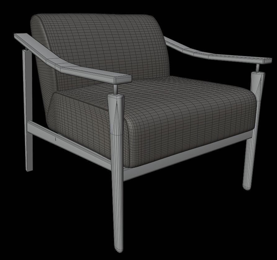 3D model Armchair - CHARLOTTE VR / AR / low-poly | CGTrader