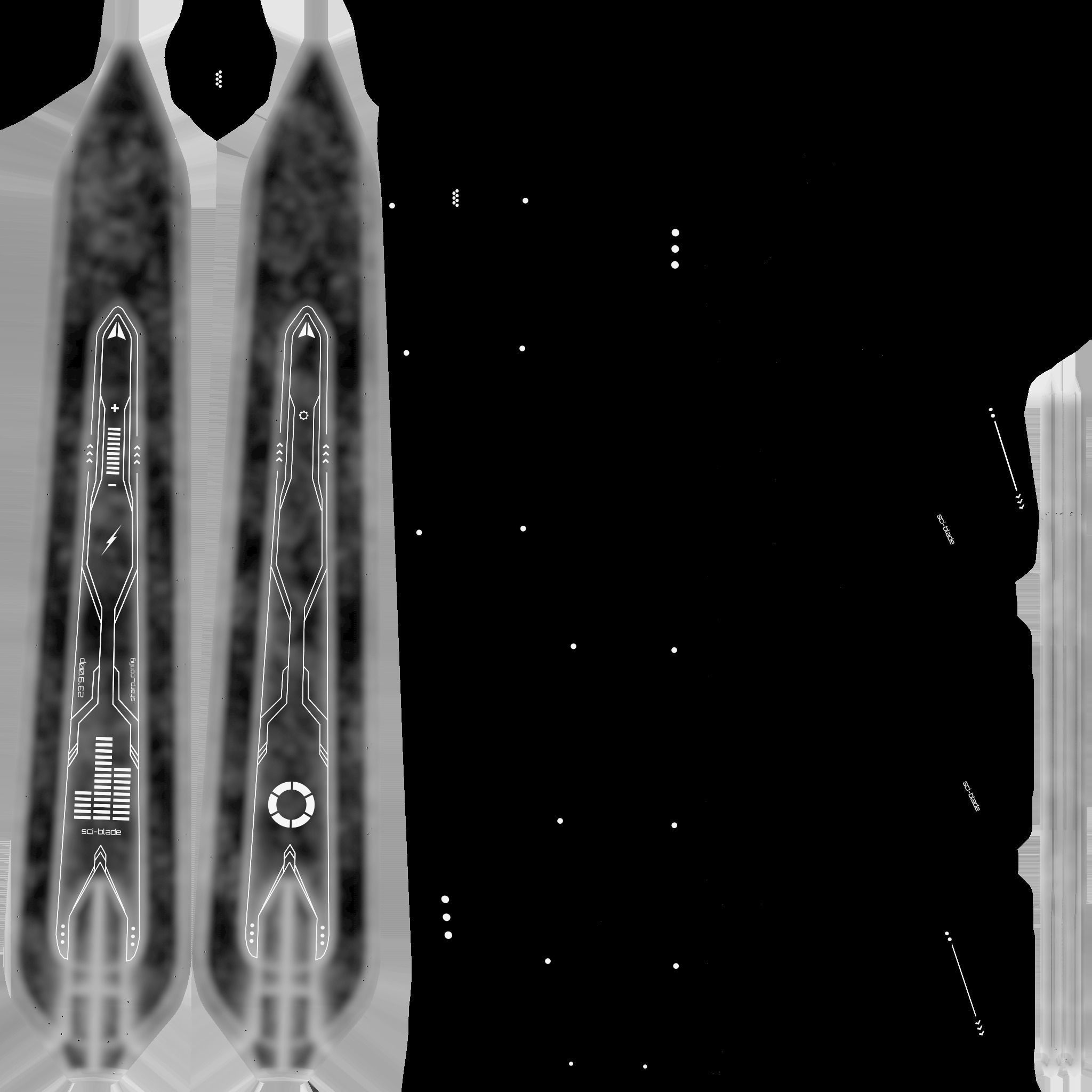 3D model SciFi Sword B10 Metal - Sci Fi Weapon Design VR / AR / low ...