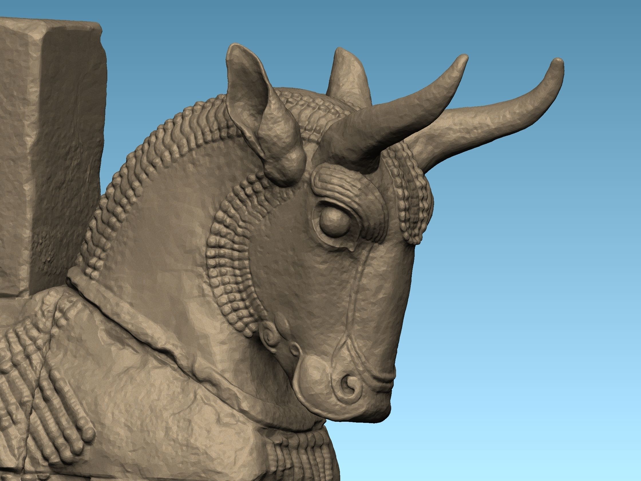 Assyrian Bull 3D model 3D printable | CGTrader