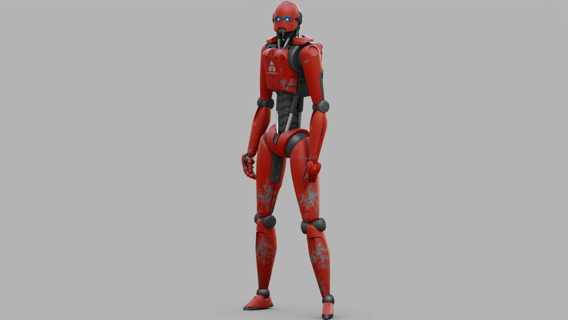 ANDROID MECHA RIGGED 3D model rigged | CGTrader
