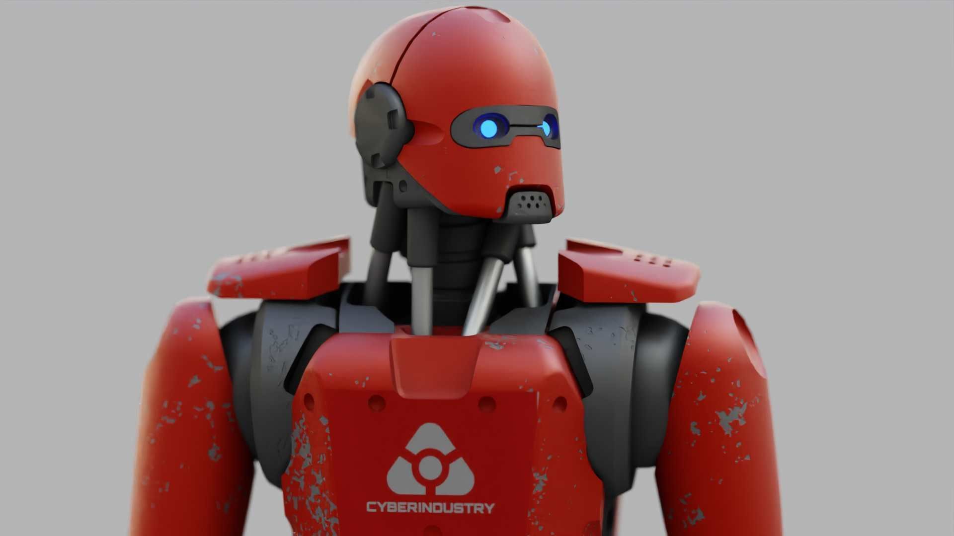 ANDROID MECHA RIGGED 3D model rigged | CGTrader