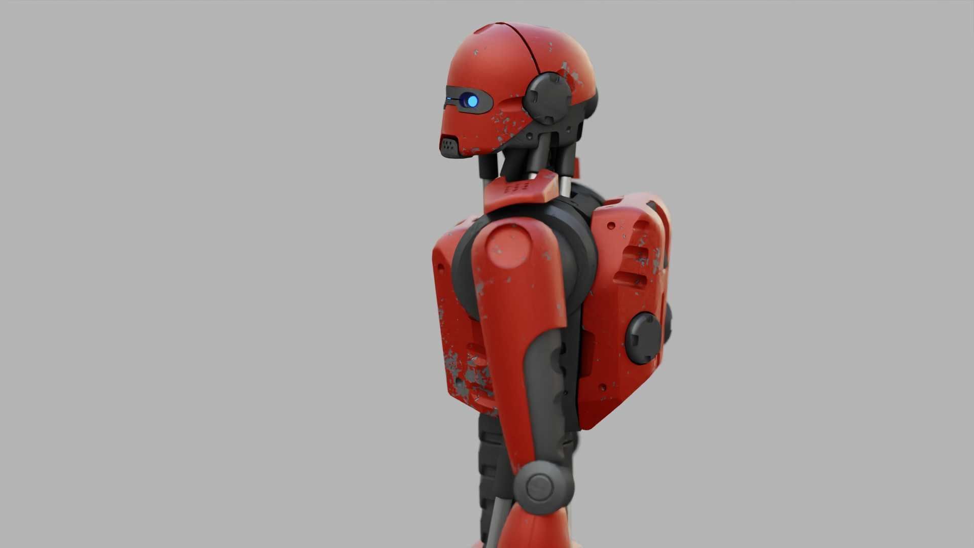 ANDROID MECHA RIGGED 3D model rigged | CGTrader