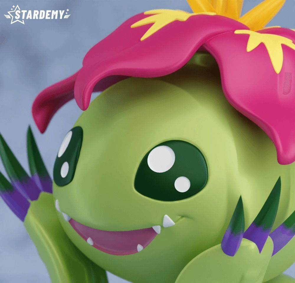 Palmon Laying Digimon Miniature 3D model 3D printable | CGTrader
