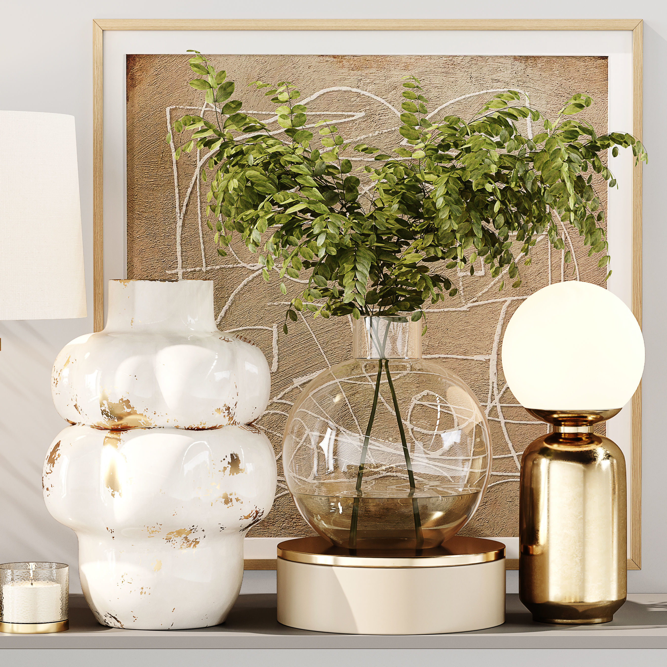 Decorative Set 123 3D model | CGTrader