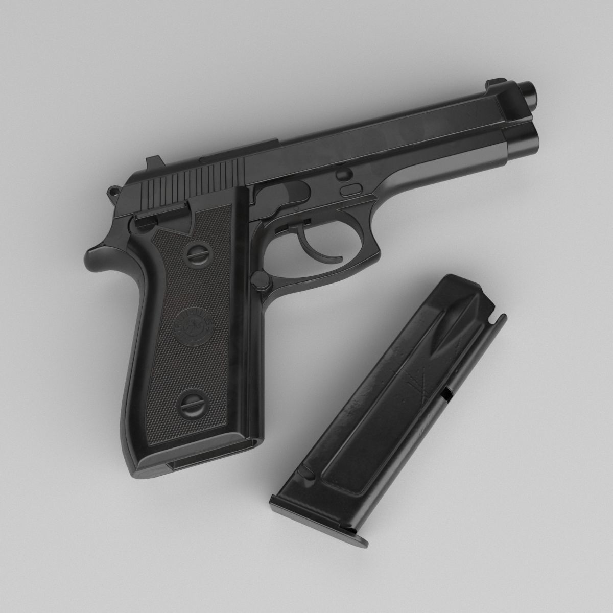 3D model Pistol Taurus T92 in 3D model VR / AR / low-poly | CGTrader