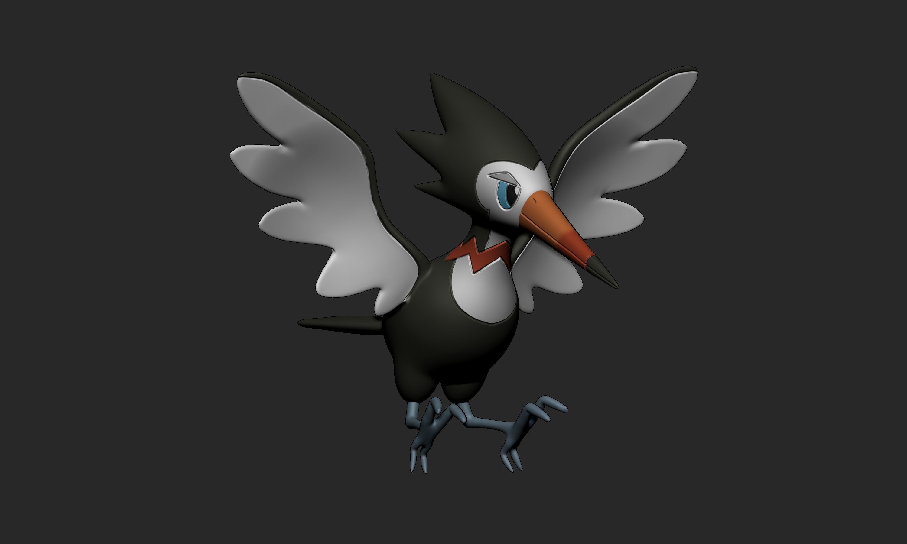 Pokemon - Trumbeak with 2 poses 3D model 3D printable | CGTrader