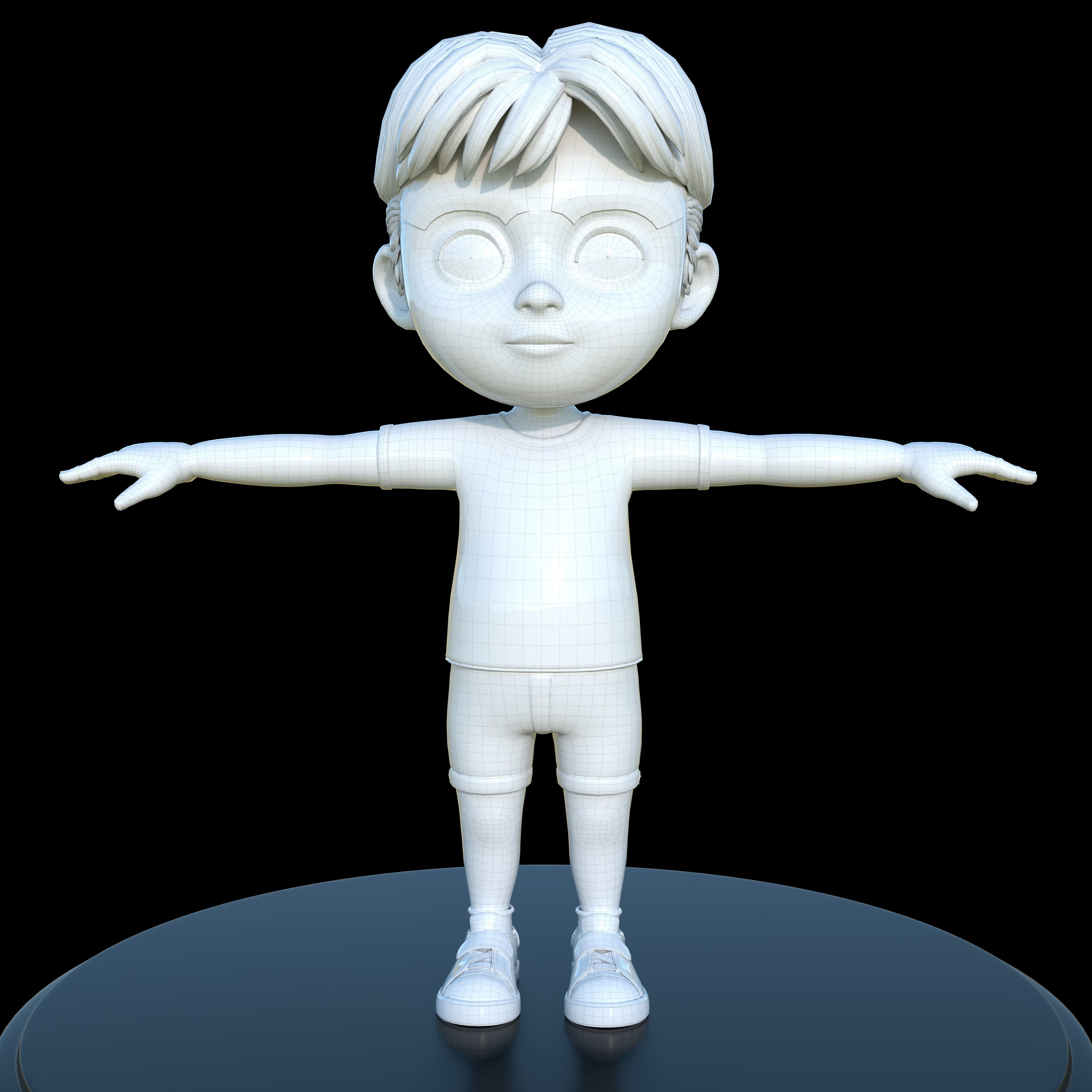 julian cartoon character rig 3D model rigged | CGTrader