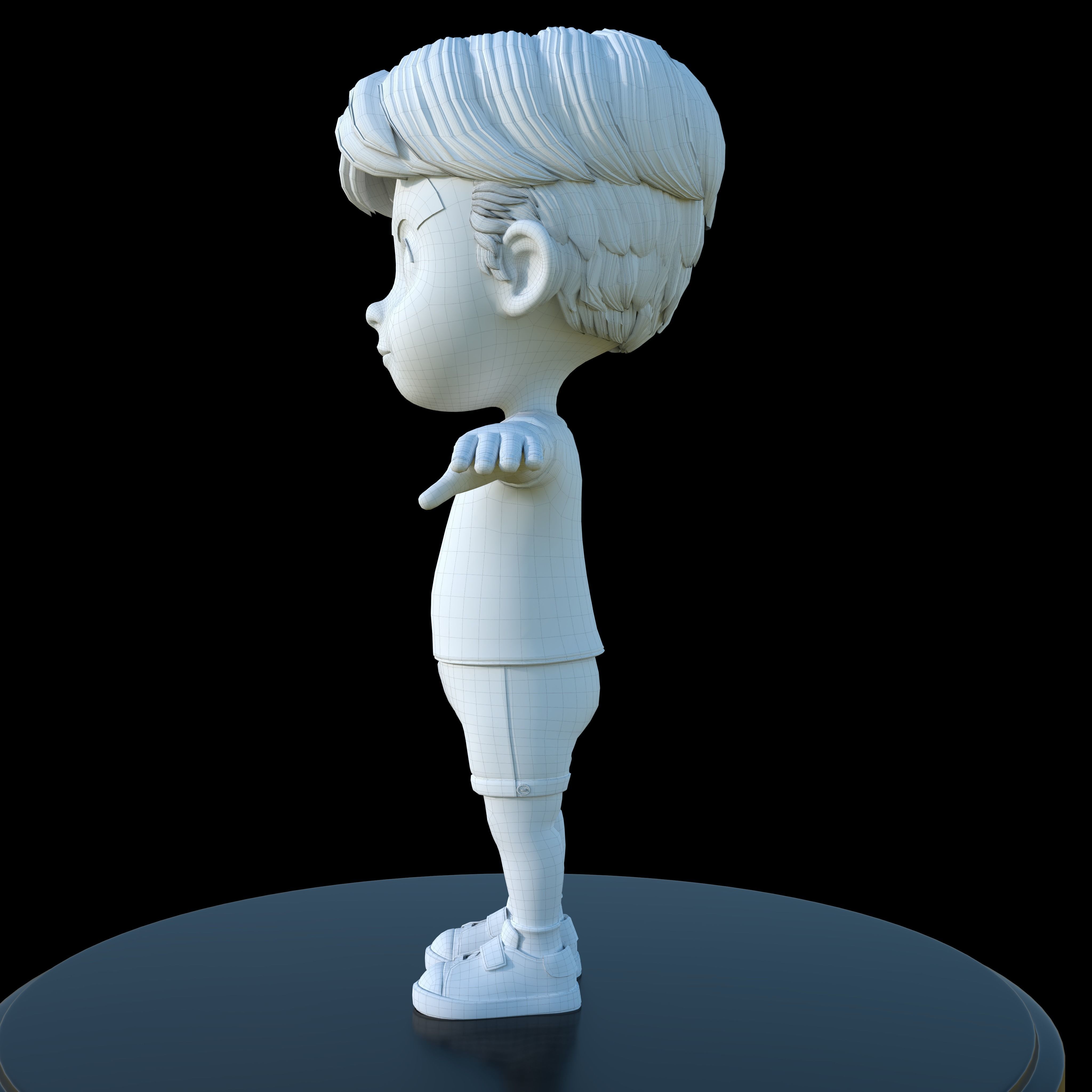 julian cartoon character rig 3D model rigged | CGTrader