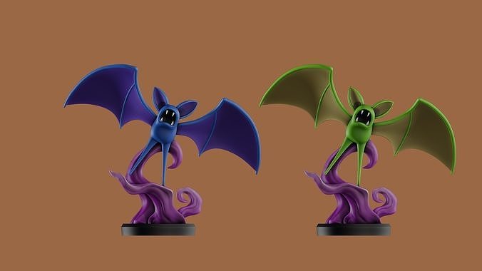zubat - pokemon 3D model 3D printable | CGTrader