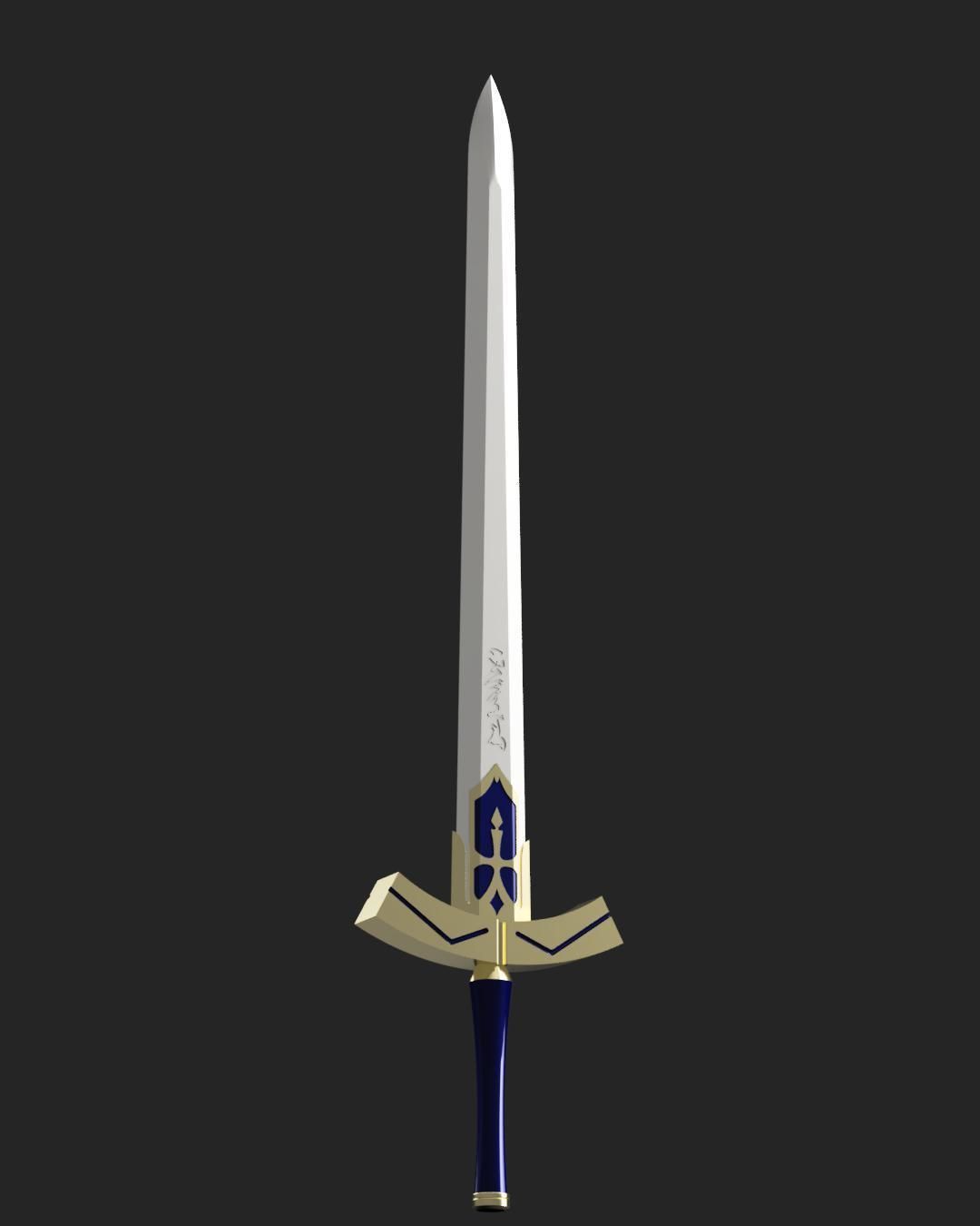Fate Stay Night UBW - Saber Excalibur and Avalon 3D model 3D printable ...