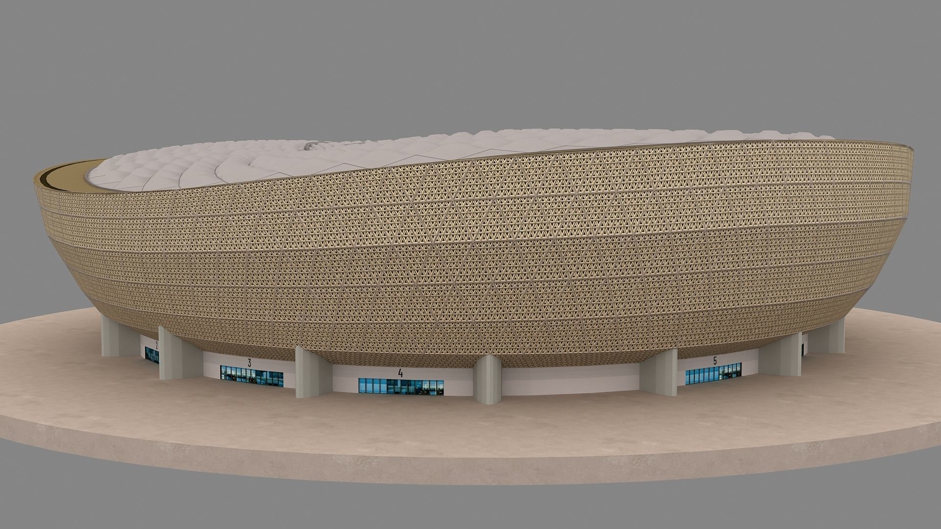 Lusail Iconic Stadium - Fifa World Cup 2022 Qatar 3D Model 3D model ...