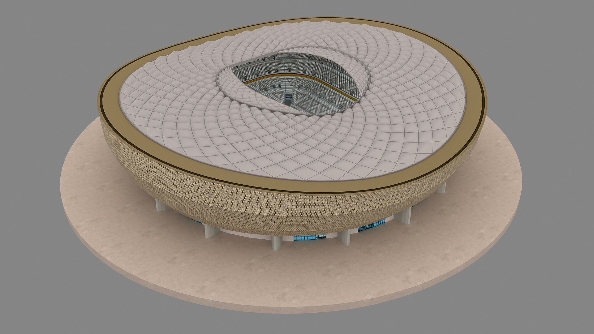 Lusail Iconic Stadium - Fifa World Cup 2022 Qatar 3D Model 3D model ...