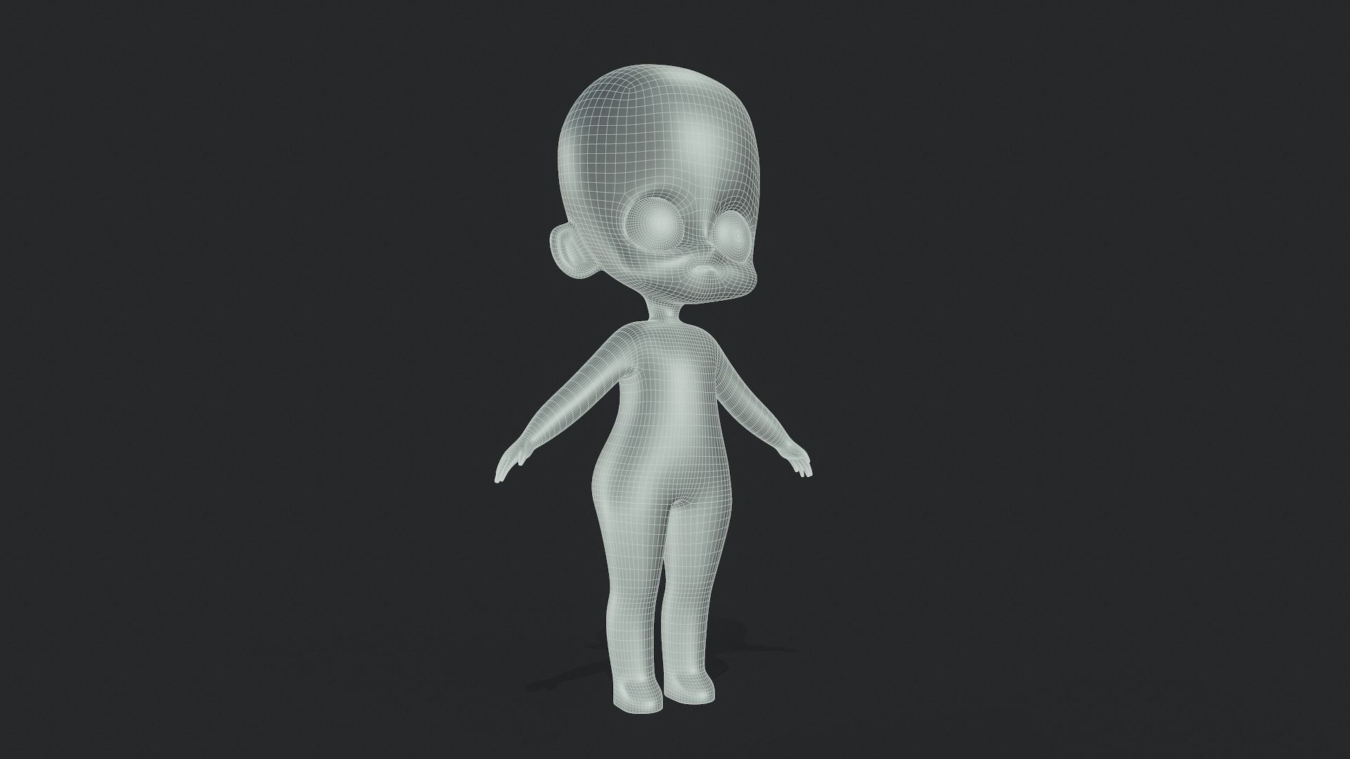 Chibi Base Character - Tutorial Included 3D model | CGTrader