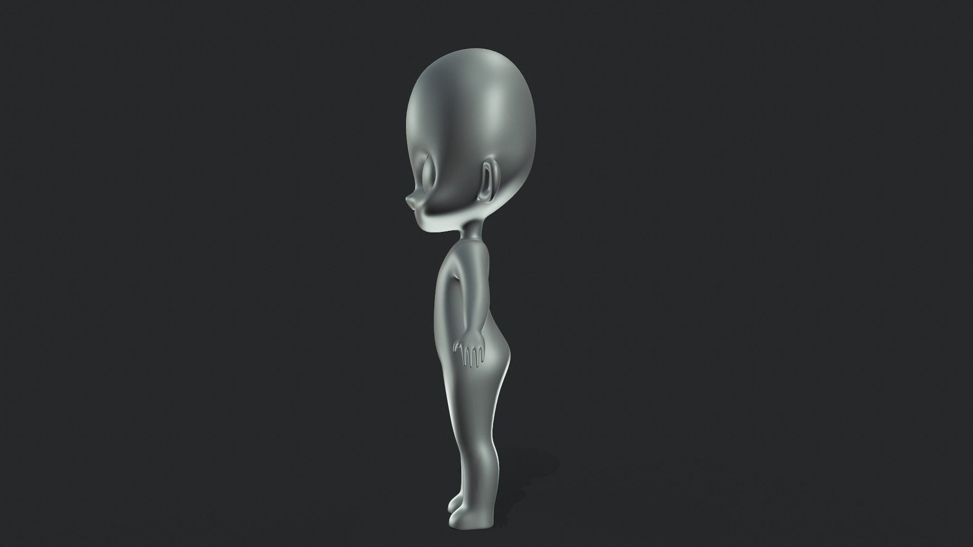 Chibi Base Character - Tutorial Included 3D model | CGTrader