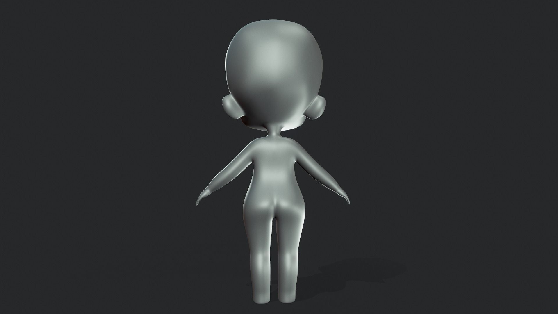 Chibi Base Character - Tutorial Included 3D model | CGTrader