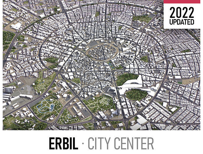 3D model erbil city center VR / AR / low-poly | CGTrader
