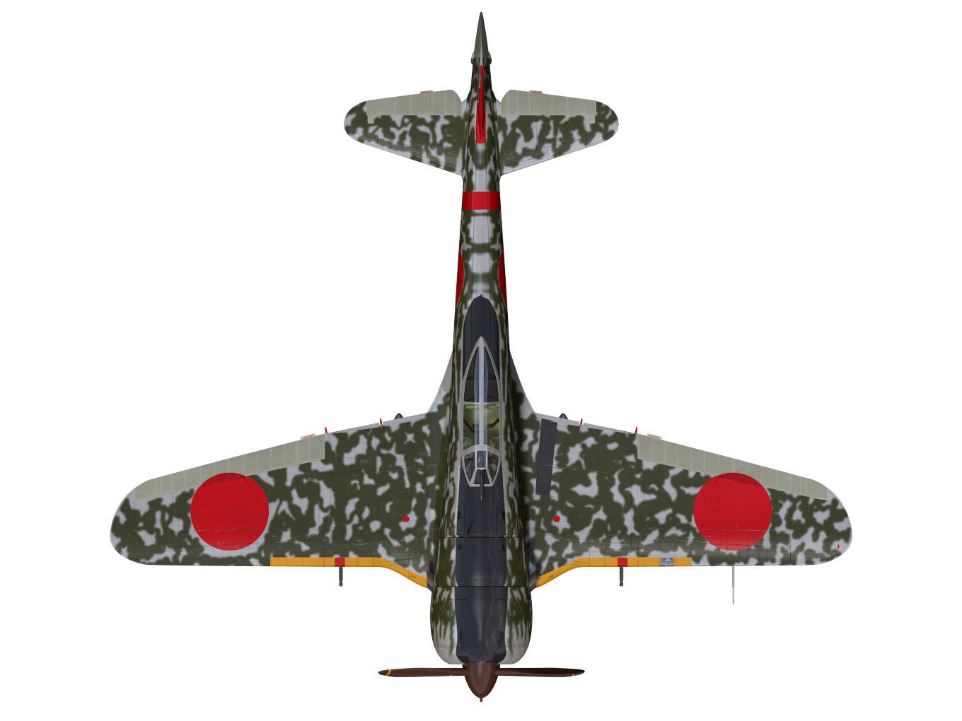 Nakajima Ki44 Tojo type II kou 3D model | CGTrader