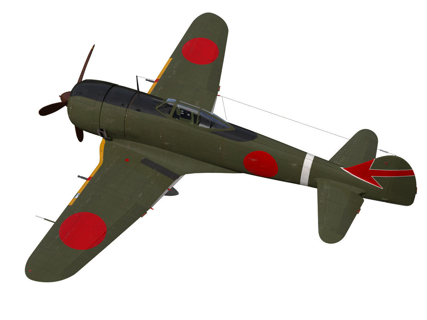 Nakajima Ki44 Tojo type II kou 3D model | CGTrader