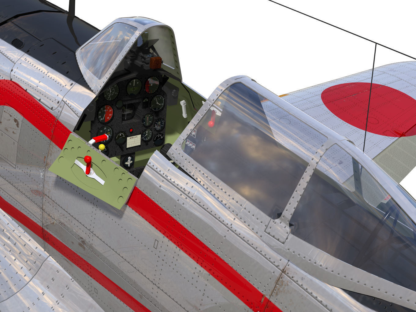 Nakajima Ki44 Tojo type II Otsu 3D model | CGTrader