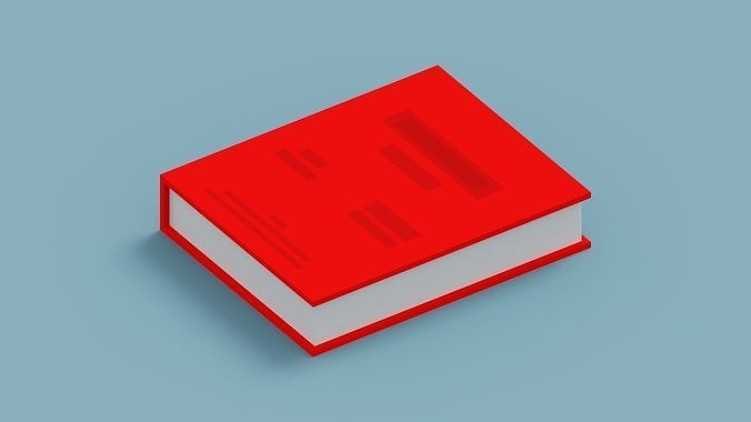 3D model Voxel Red Book VR / AR / low-poly | CGTrader