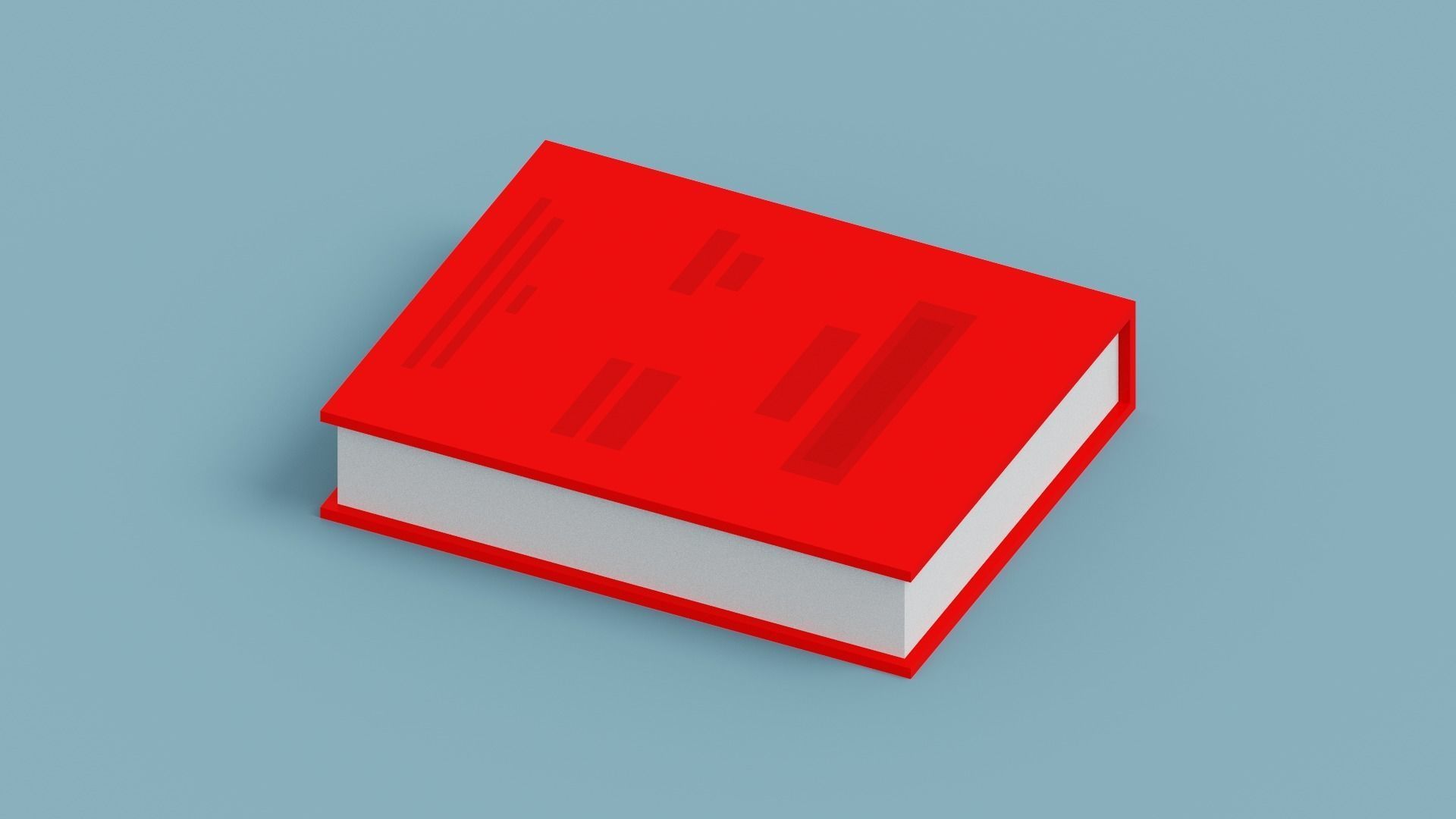 3D model Voxel Red Book VR / AR / low-poly | CGTrader