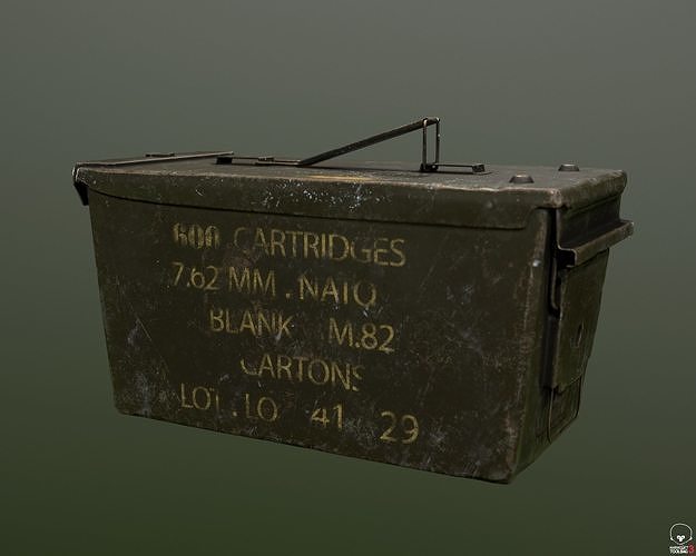 3D model Ammo Box VR / AR / low-poly | CGTrader