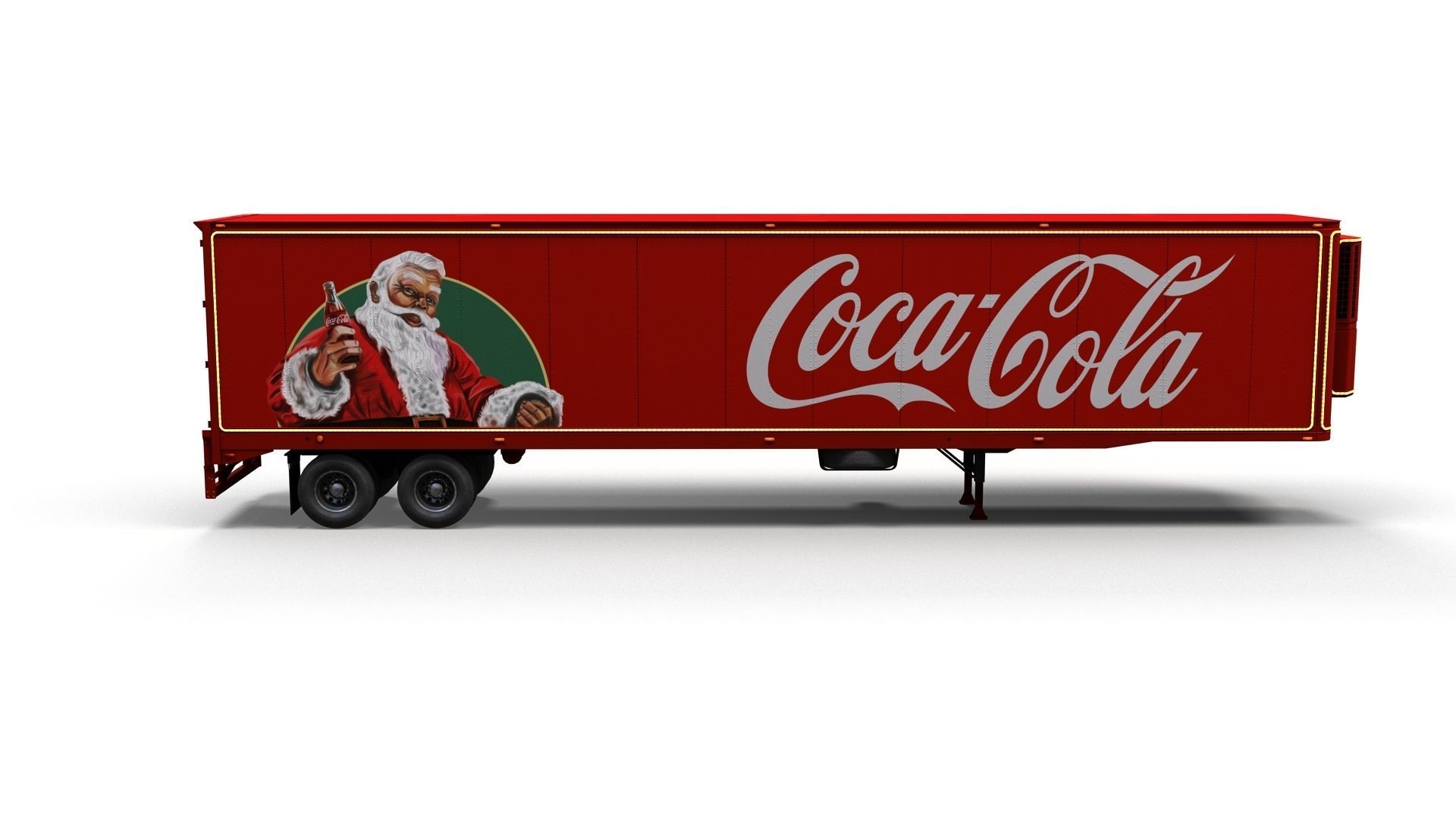3D model Coca-Cola christmas trailer VR / AR / low-poly | CGTrader