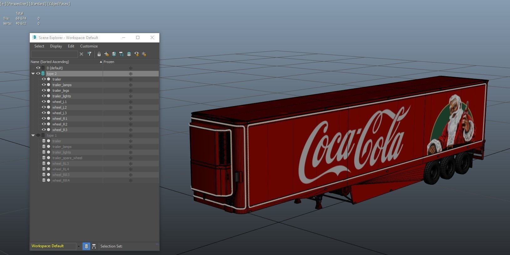 3D model Coca-Cola christmas trailer VR / AR / low-poly | CGTrader