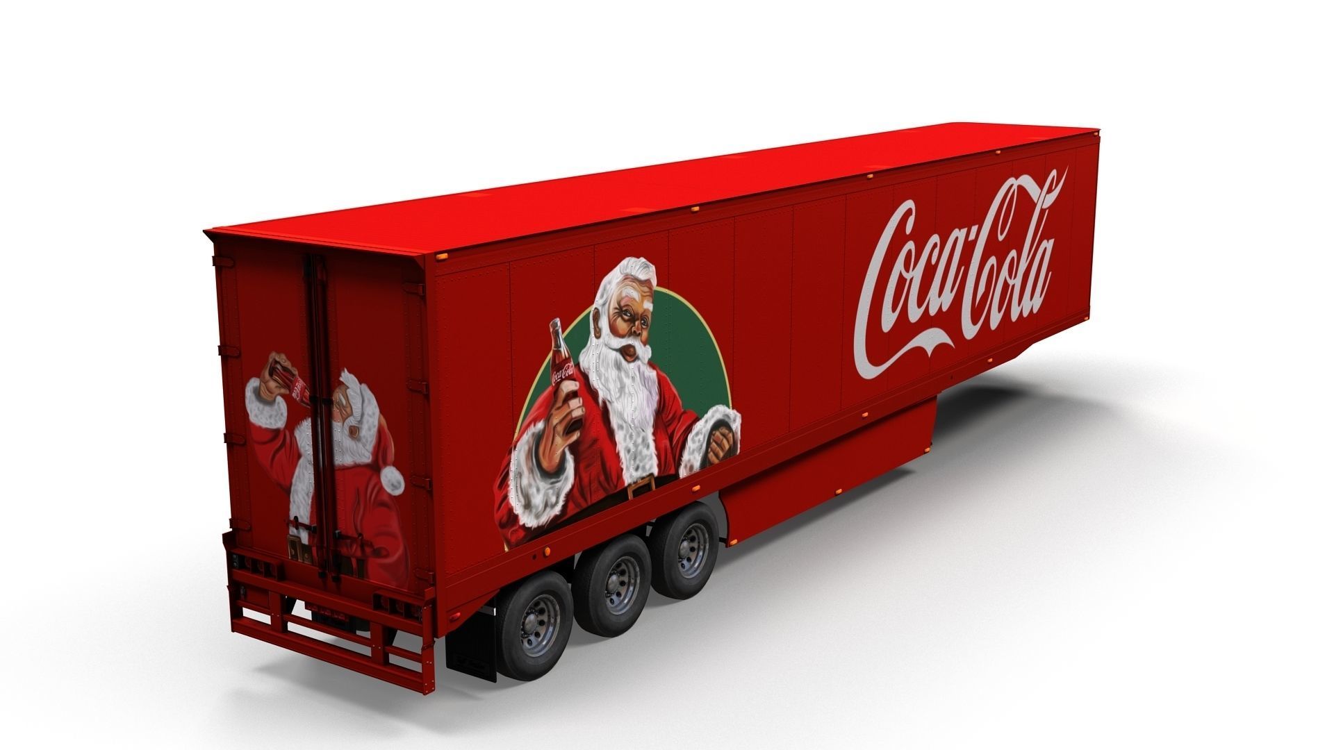 3D model Coca-Cola christmas trailer VR / AR / low-poly | CGTrader