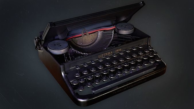3D model Old Typewriter VR / AR / low-poly | CGTrader