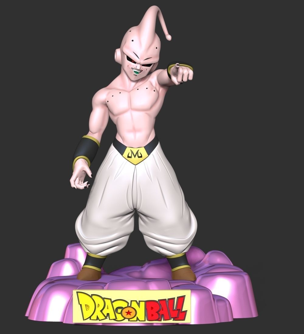 Kid Buu - Dragon Ball Fanart 3D model 3D printable | CGTrader