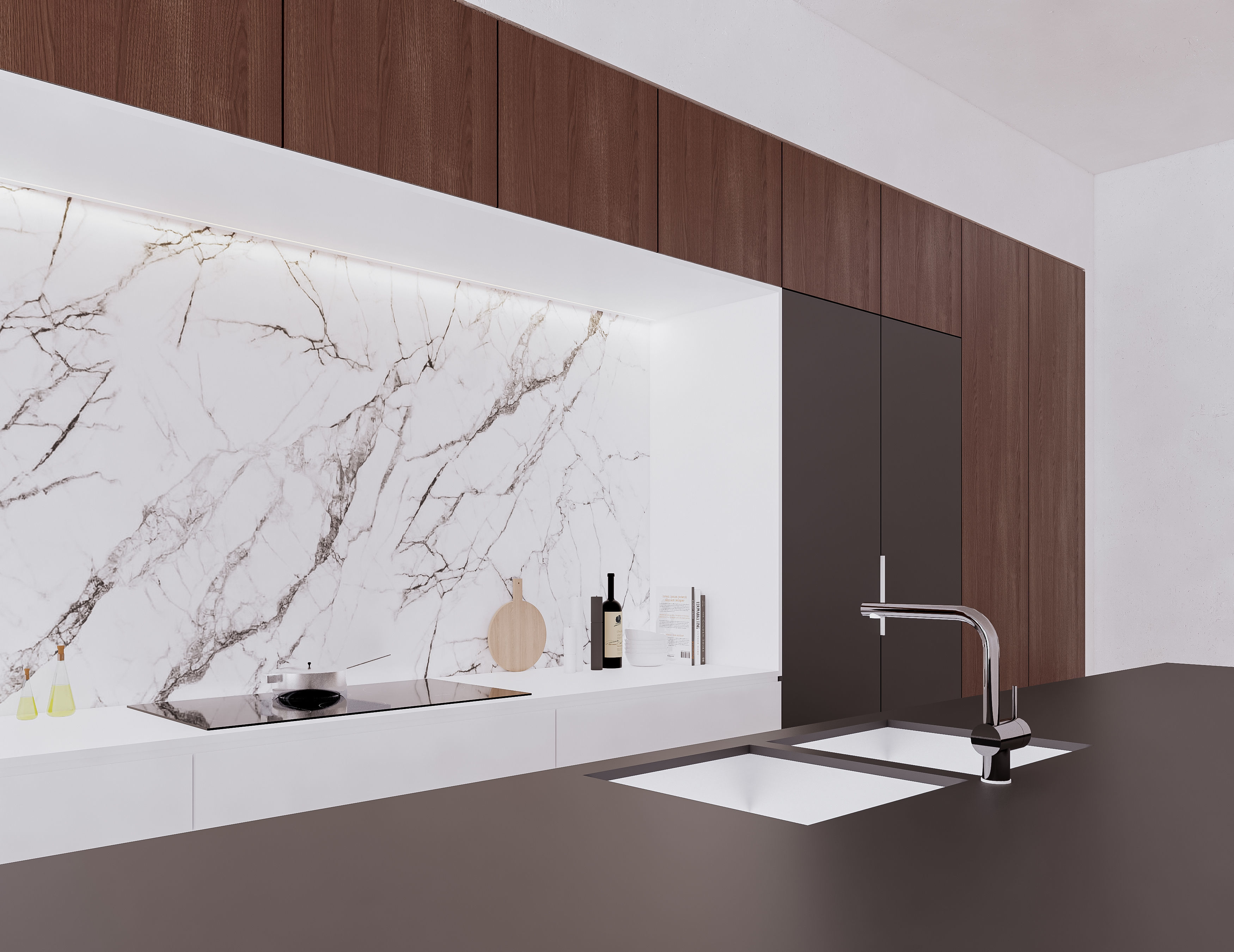 3D model Modern Kitchen Created in Revit 12 VR / AR / low-poly | CGTrader