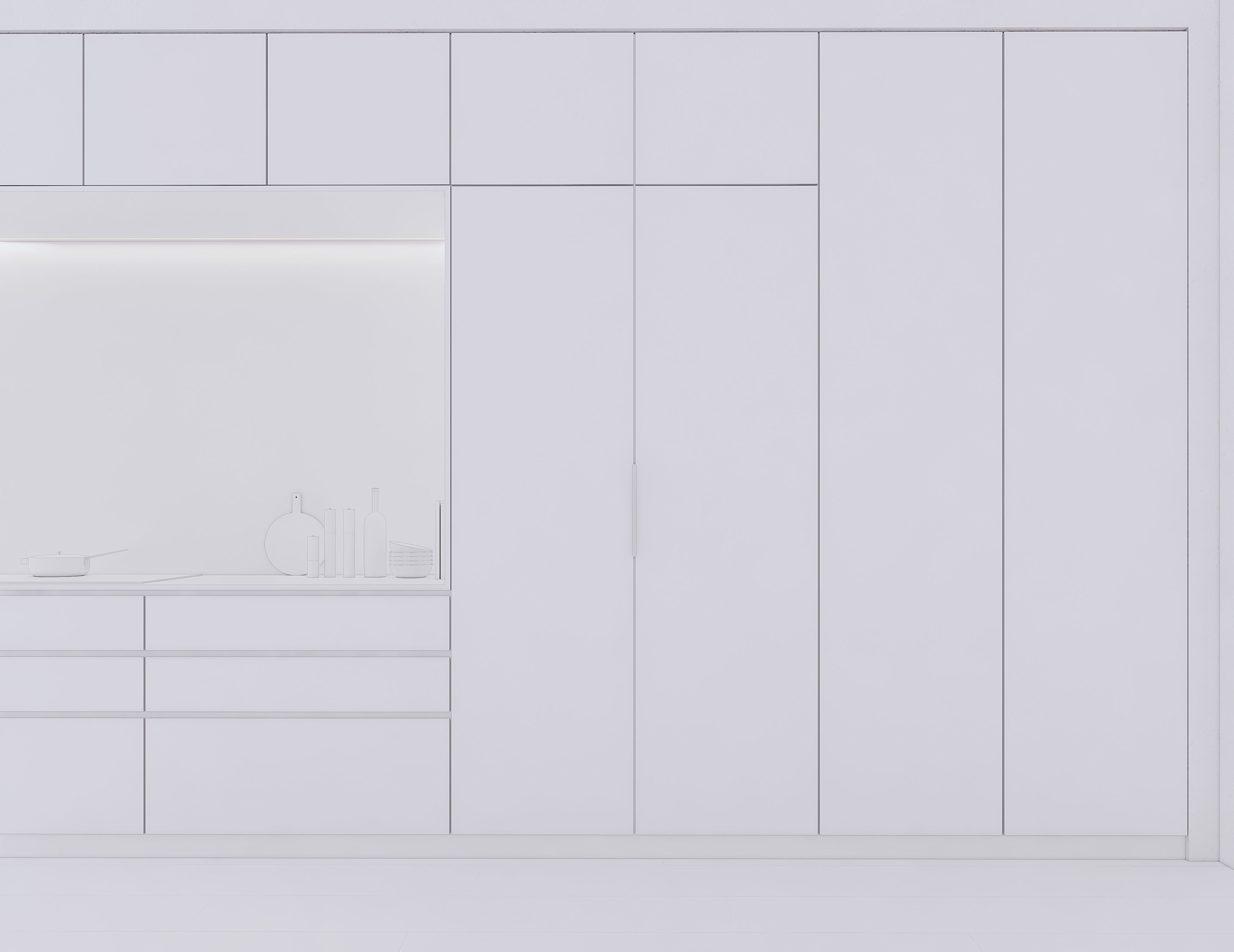 3D model Modern Kitchen Created in Revit 12 VR / AR / low-poly | CGTrader