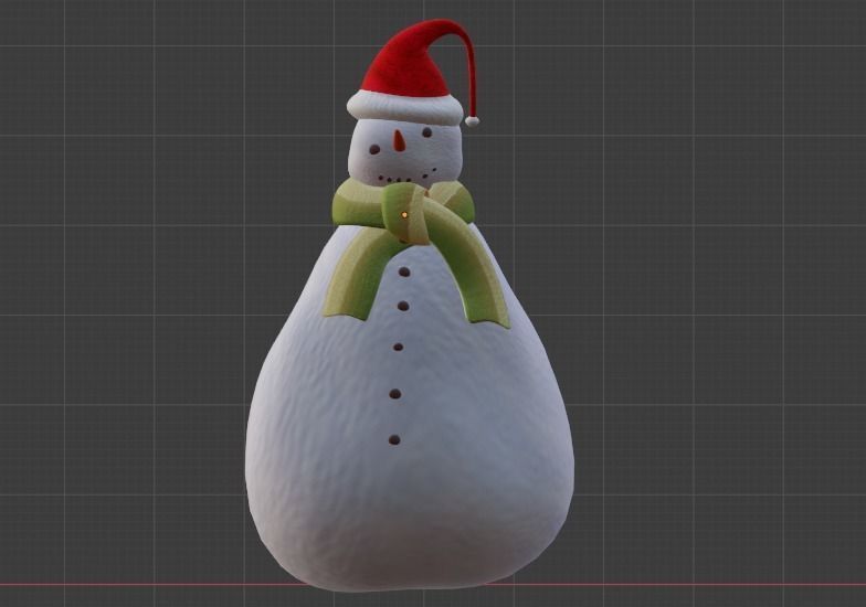 3D model SNOWMAN VR / AR / low-poly | CGTrader