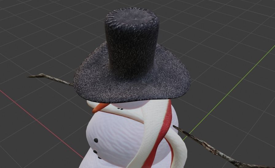 3D model SNOWMAN VR / AR / low-poly | CGTrader