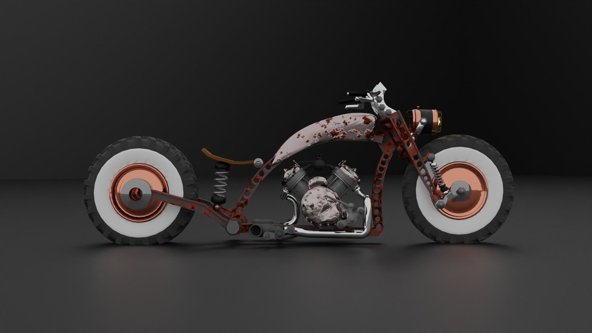 1 to 24 Scale Motorcycle ready to print 3D model 3D printable | CGTrader