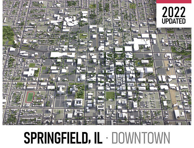 3D model Springfield VR / AR / low-poly | CGTrader