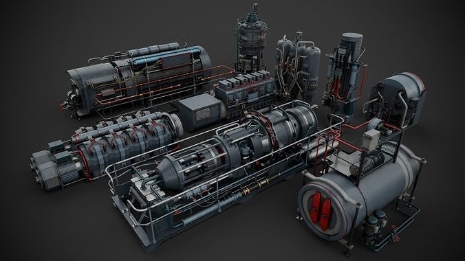 Machinery devices pack Vol2 3D model | CGTrader