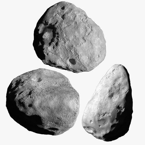 3 Asteroids Pack 3D model | CGTrader