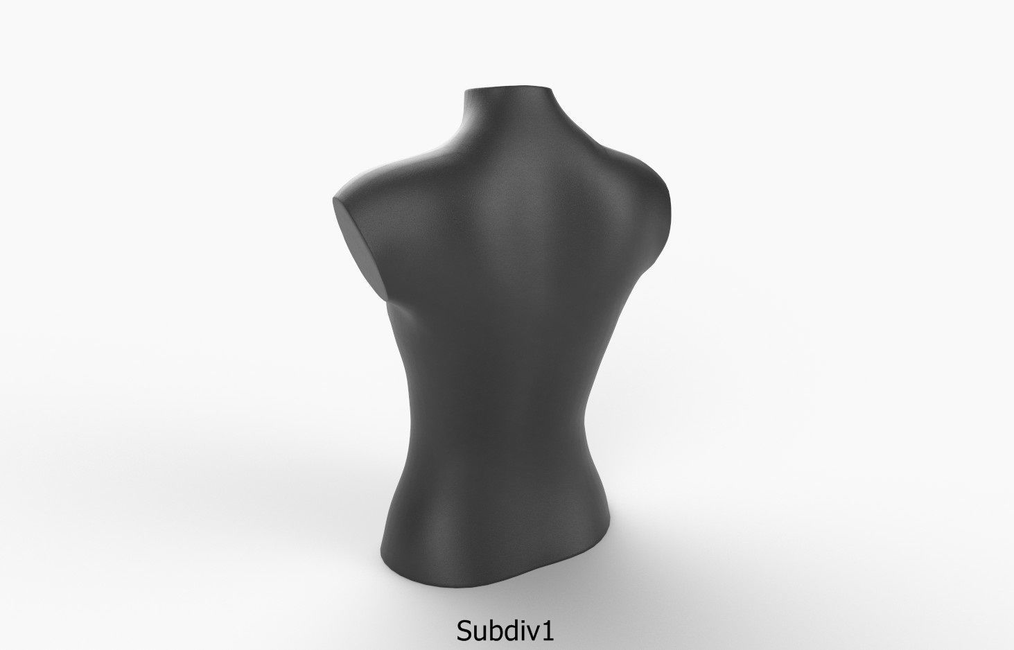 3D model Mannequin Female Torso M02 VR / AR / low-poly | CGTrader