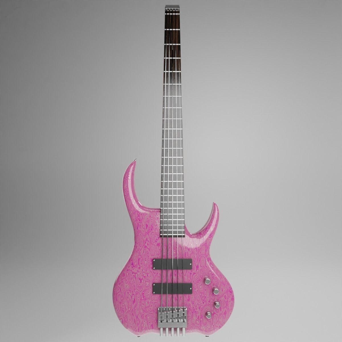 Bass Guitar Headless Bluetooth Wireless 3D model | CGTrader