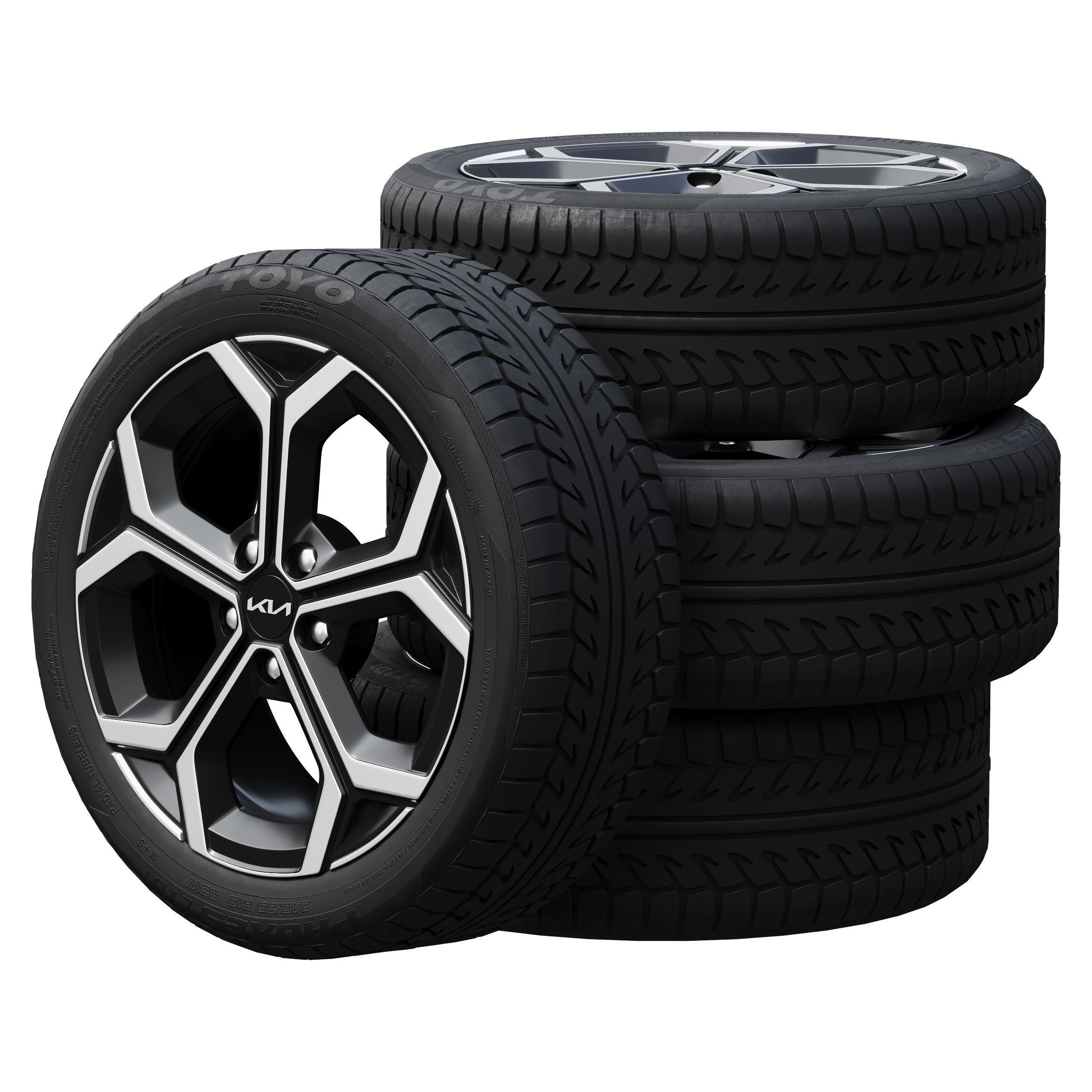 Kia wheels 3D model | CGTrader