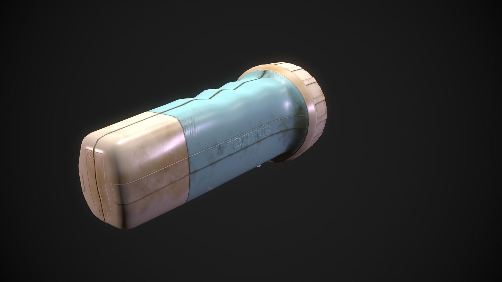 3D model Old Flashlight - PBR Game Ready Low-poly 3D model VR / AR ...