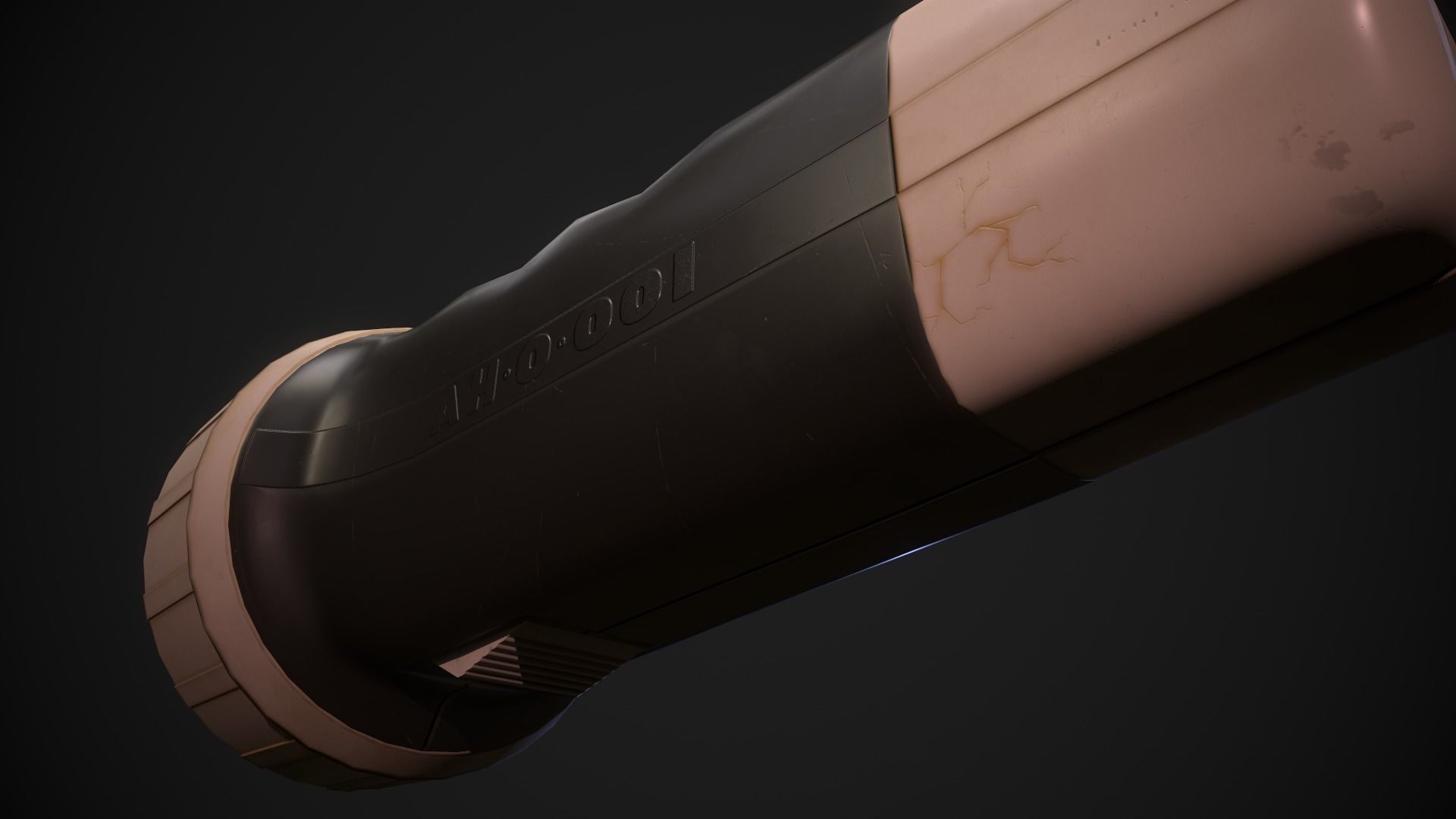 3D model Old Flashlight - PBR Game Ready Low-poly 3D model VR / AR ...