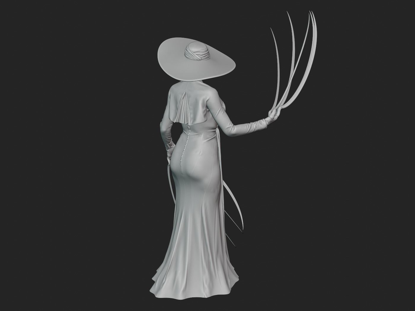 Lady Dimitrescu 3D model 3D printable | CGTrader