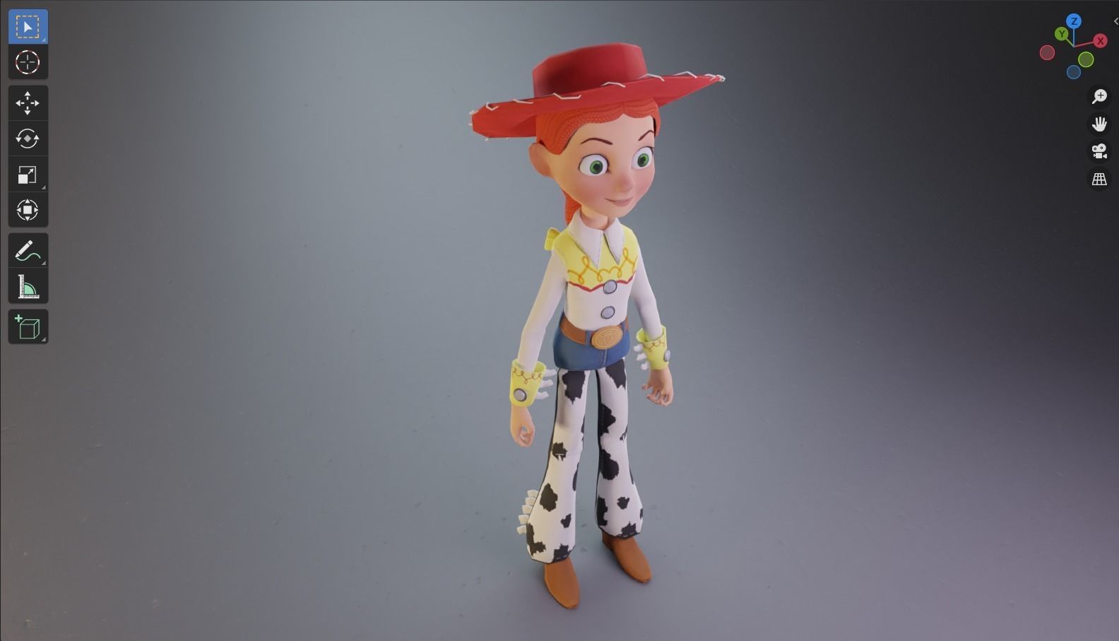 Toy story - Jessie rigged 3D model rigged | CGTrader