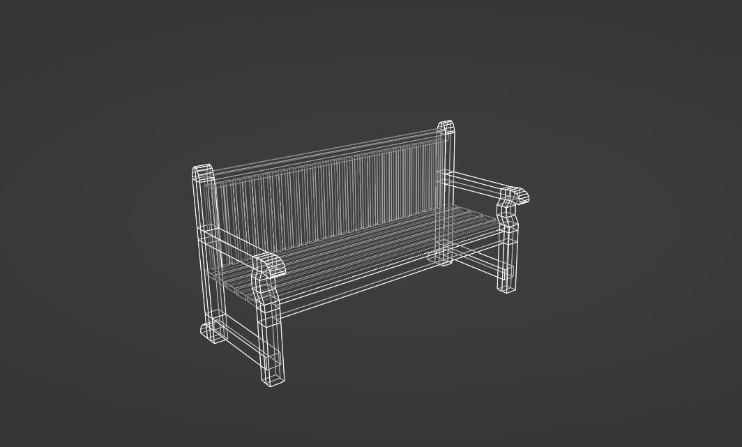 Outdoor benches free VR / AR / low-poly 3D model | CGTrader